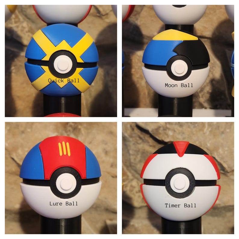 3D Printed Poké Balls – Iconic Pokémon Collectibles - Etsy Canada