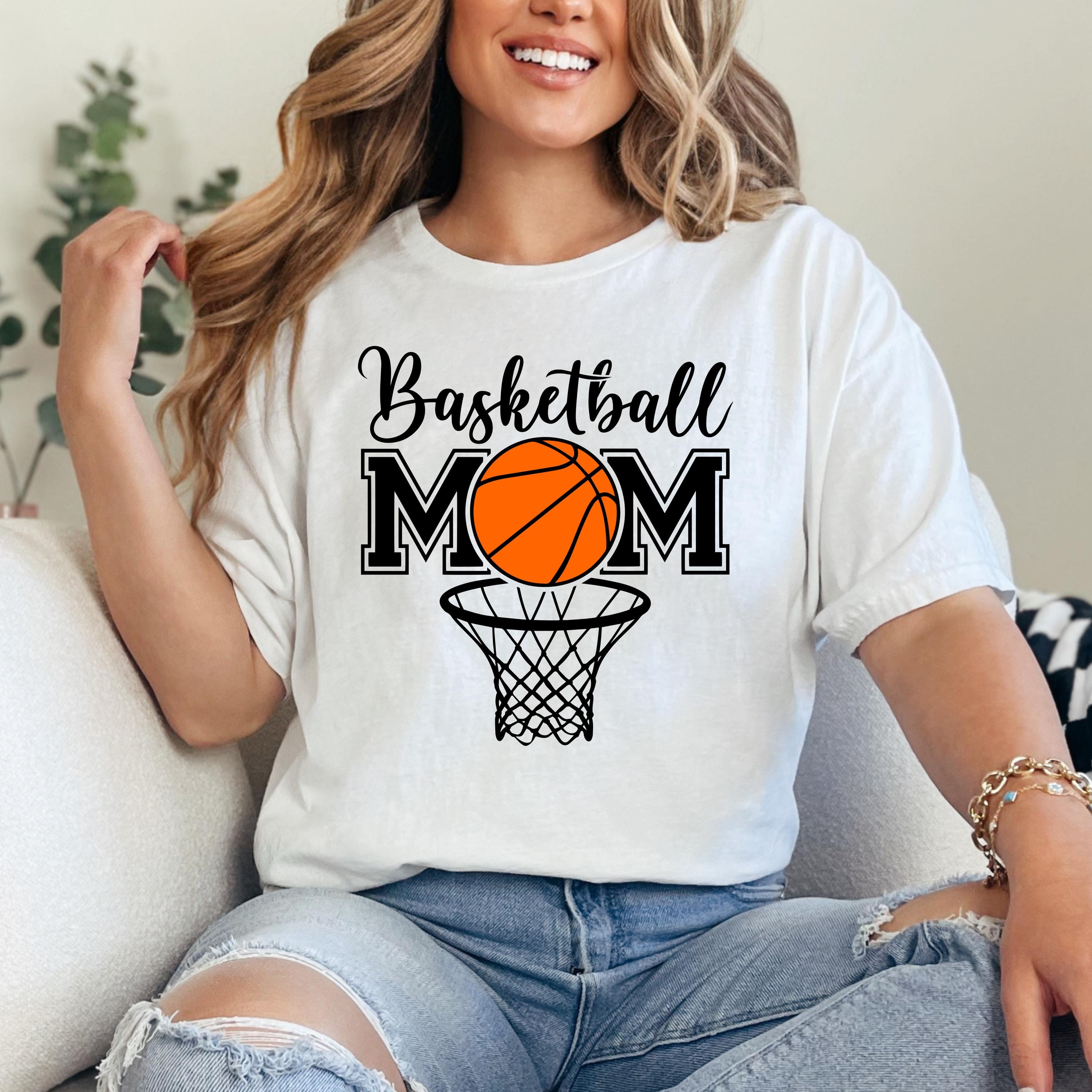 Basketball Mom Mama Love Basketball Season Basketball Hoop Shirt ...