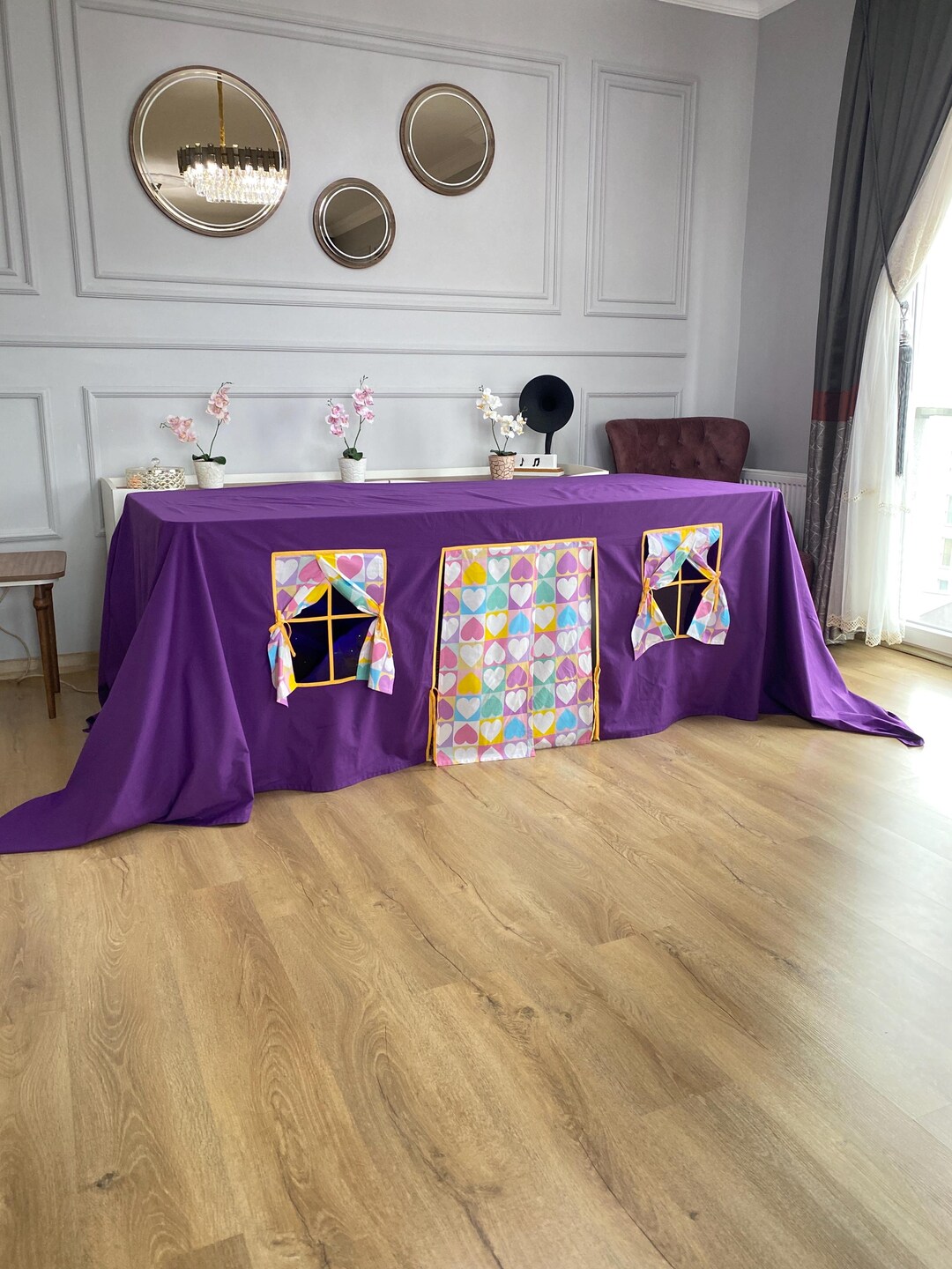 Tablecloth Playhouse, Tent Table, Play Tent, Playhouse for Kids, Table ...