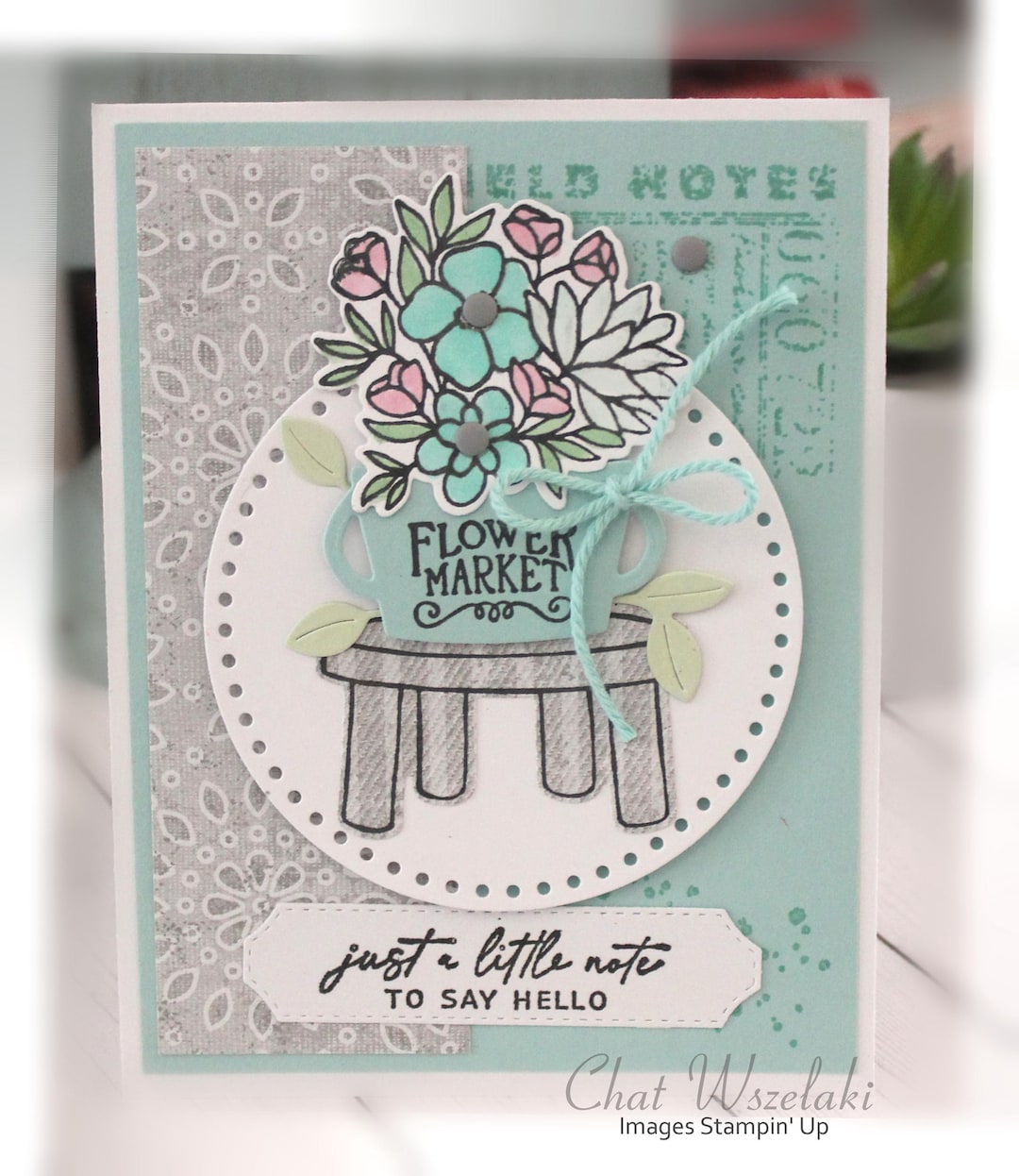 Friendship Card- Just a Little Note to Say Hello (only One) - Etsy