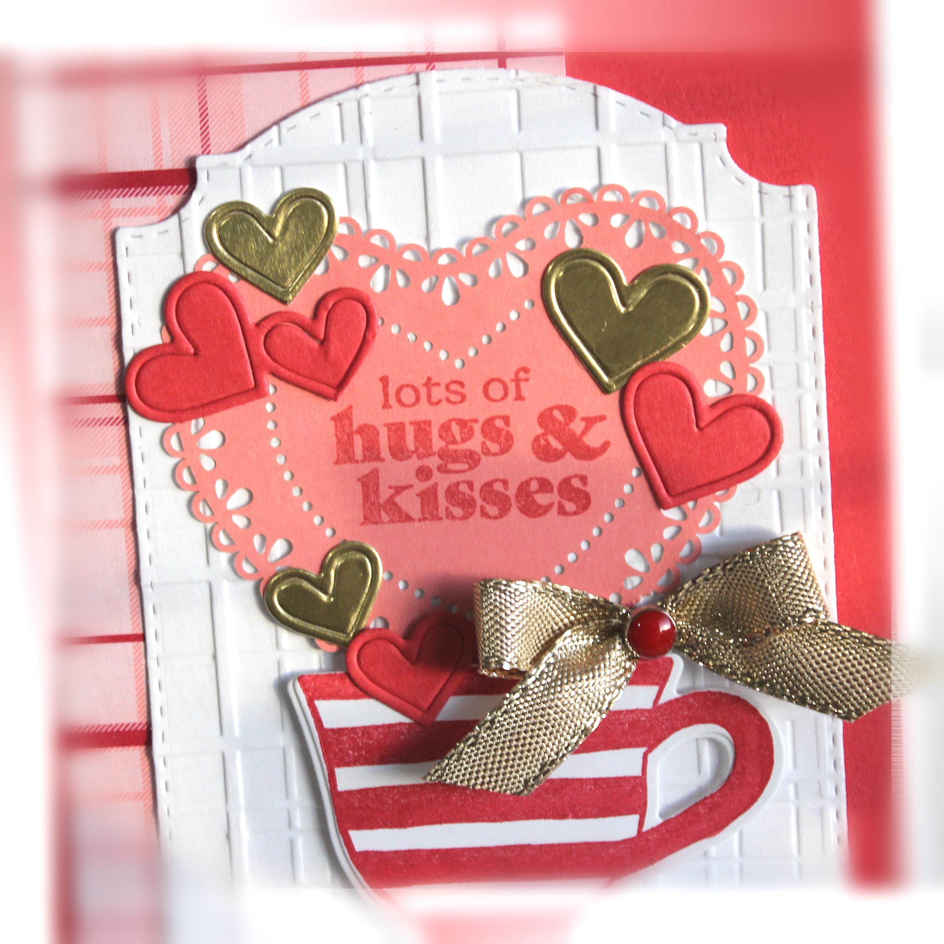 Valentine's Card- Lots of Hugs & Kisses (only One) - Etsy