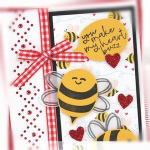 Valentine's Card- You Make My Heart Buzz - Etsy