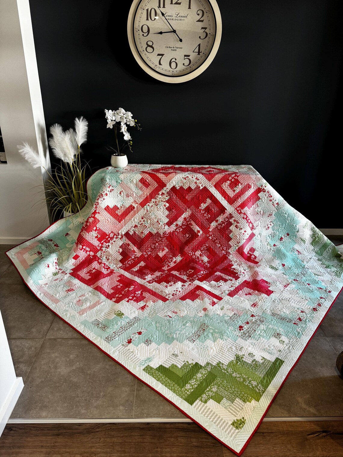 PDF - Echoing Hearts - Beginner Friendly Log Cabin Quilt Pattern - Etsy