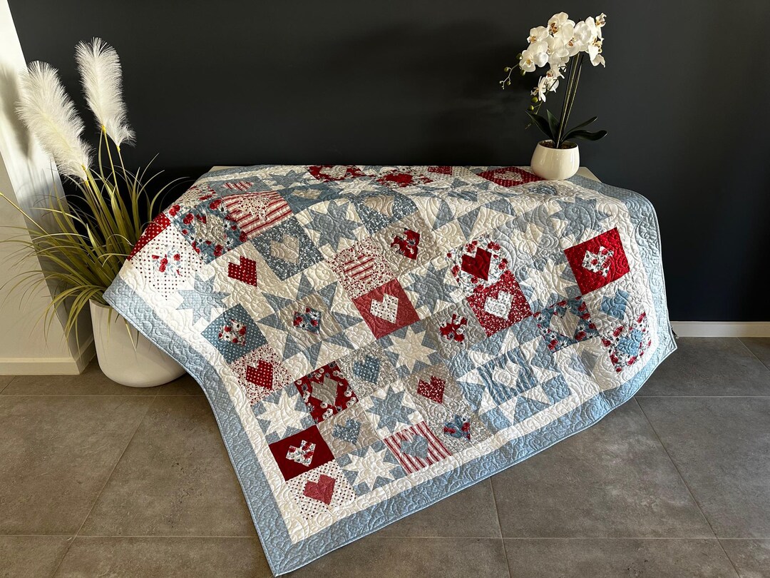 PDF Hearts With a Sprinkle of Fairy Dust Quilt Pattern - Etsy