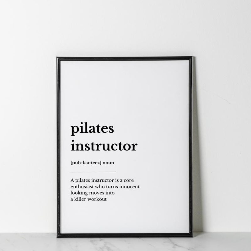 Pilates Art Print - Etsy