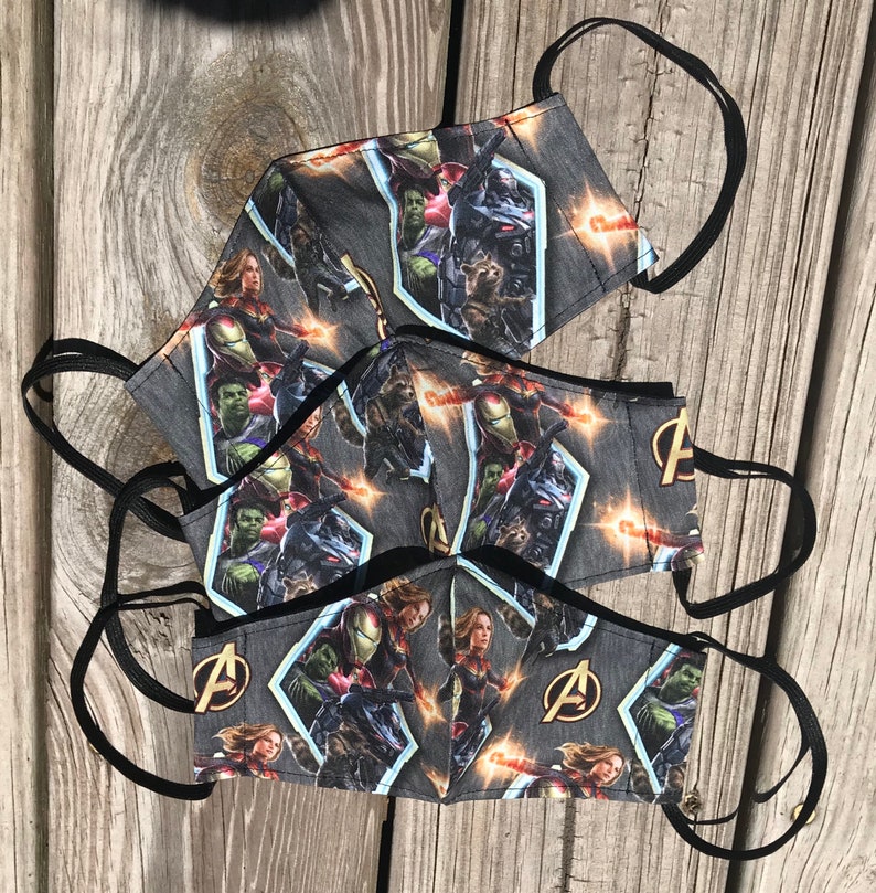 Marvel Avengers Reusable Mask choose Your Size - Etsy