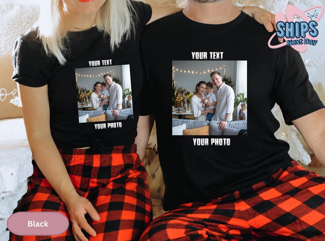 Personalized Shirt With Your Own Photo and Text, Custom Picture Shirt ...