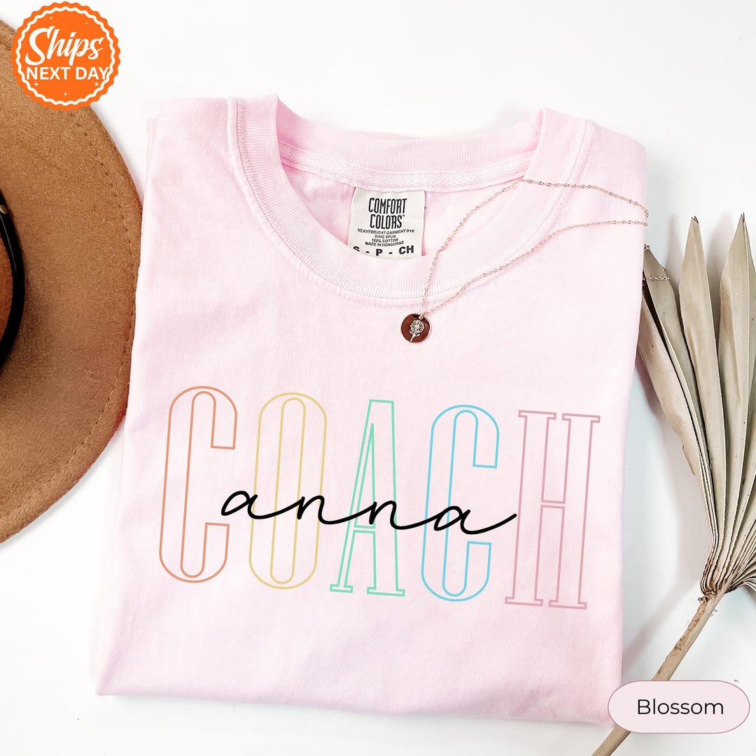 Personalized Coach Shirt, Custom Coach Gift, Cheer Coach Shirt, Coach ...