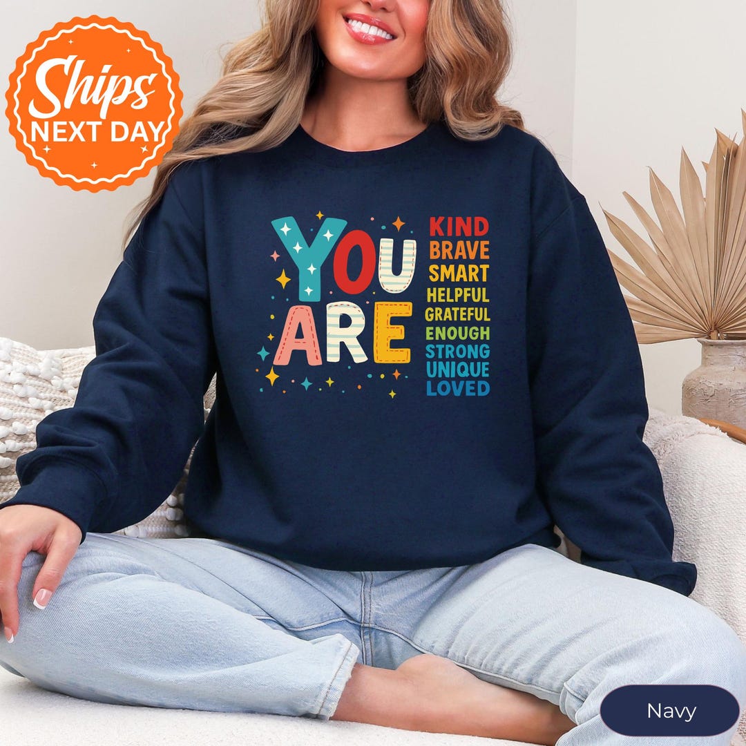 Positive Teacher Hoodie, Educator Sweater, Back to School Outfit ...