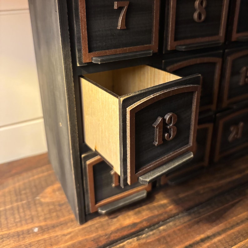 Advent Calendar Cabinet - Laser File - Etsy