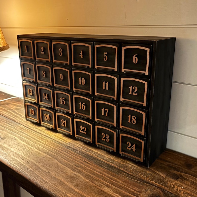 Advent Calendar Cabinet - Laser File - Etsy