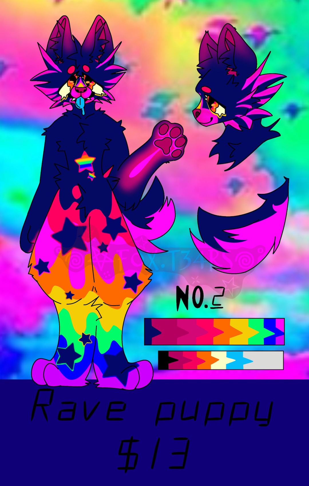 Fursona Rave Furry Puppy Adoptable - Etsy