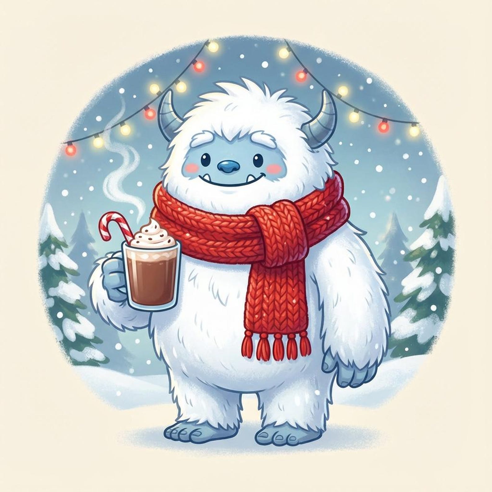 Yeti Christmas Design - Etsy