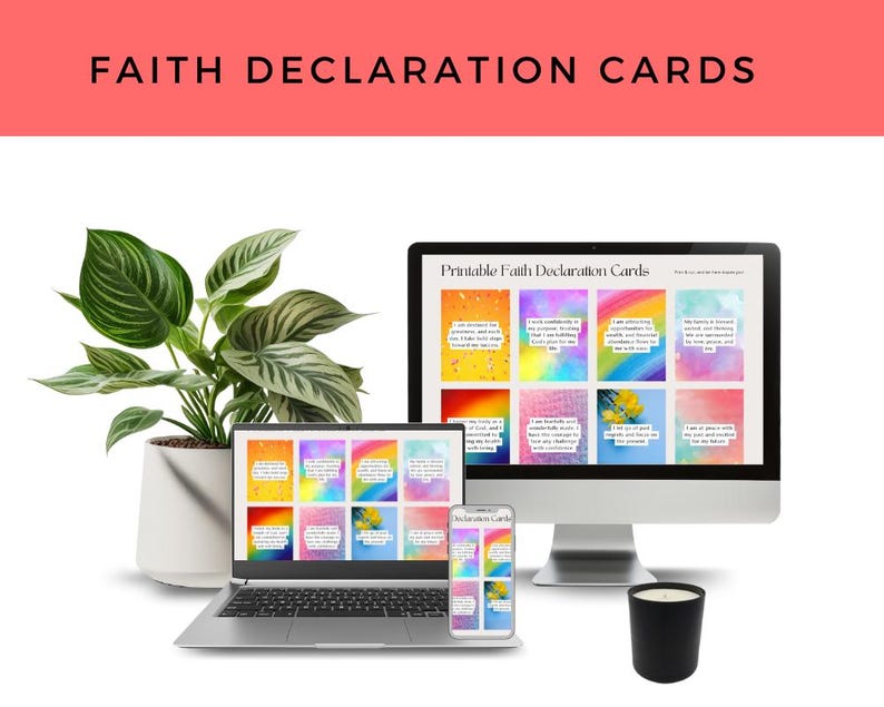 Faith Declaration Cards - Etsy