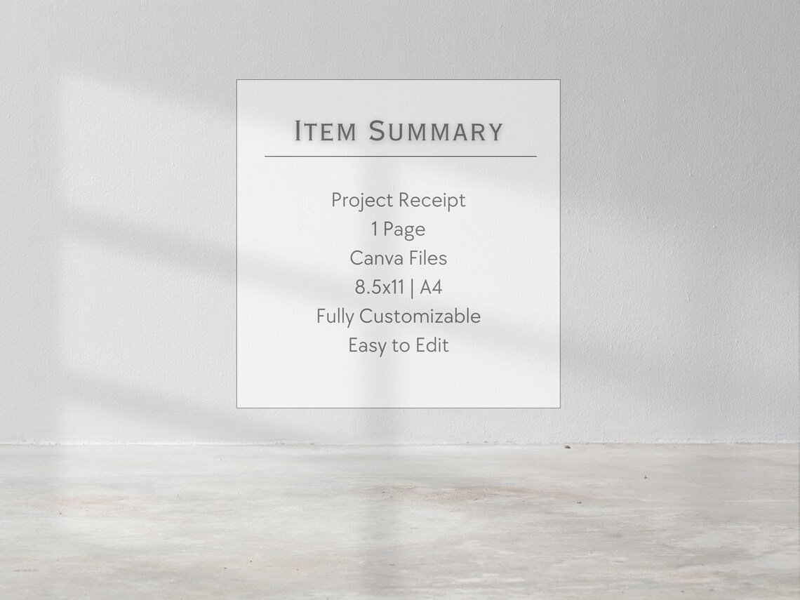 Simple Receipt Template Canva | Printable Receipt Template Small ...