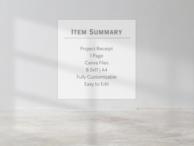 Simple Receipt Template Canva | Printable Receipt Template Small ...