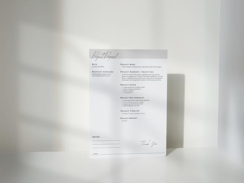 Minimal Project Proposal Template Canva Printable Proposal Template ...