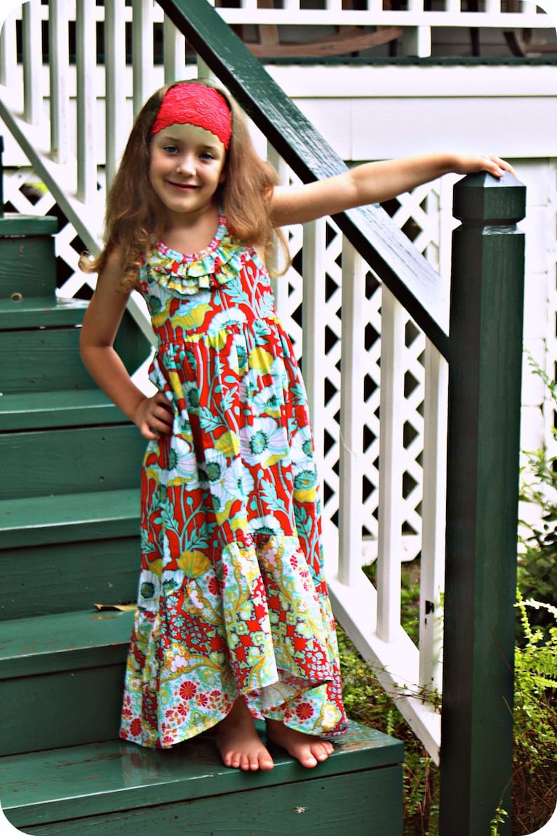 Girls Dress Pattern PDF Sewing Patterns Girls Sewing | Etsy Canada