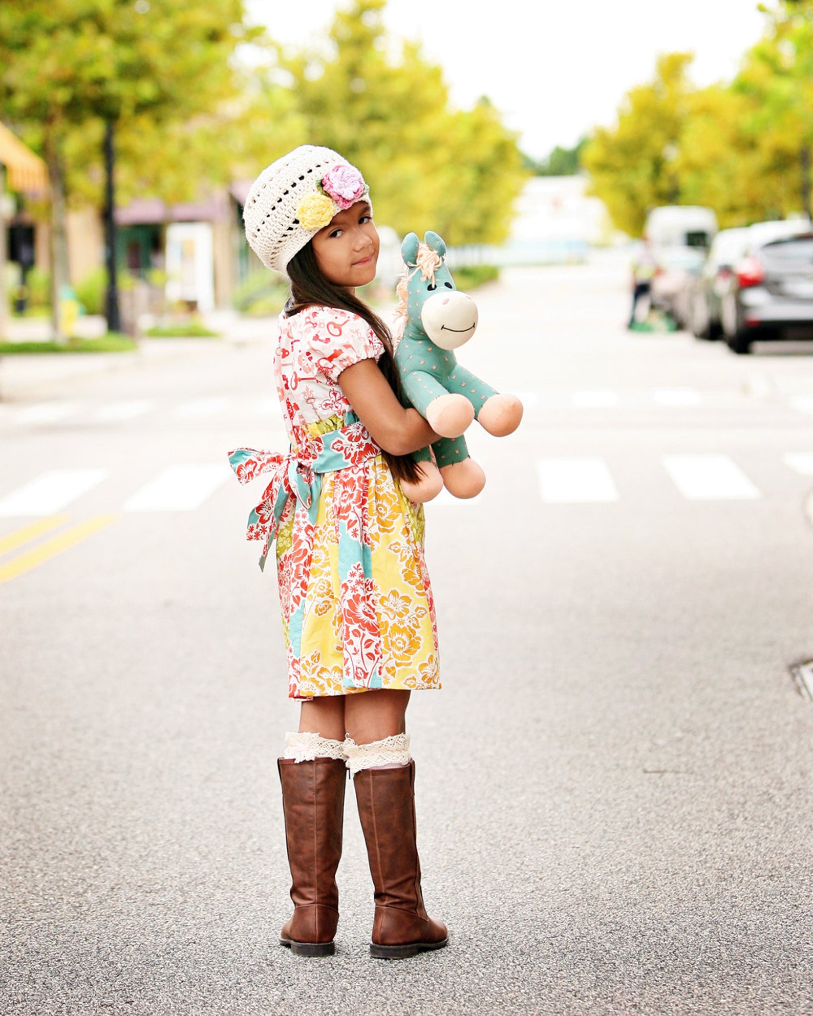 Girls Peasant Dress Pattern, Sewing Pattern PDF, Easy PDF Dress Pattern ...