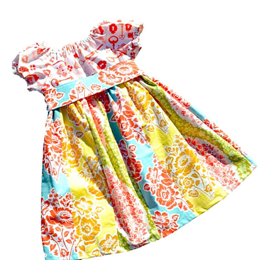 Girls Dress Pattern, Peasant Dress Pattern, Sewing Patterns, PDF Sewing ...