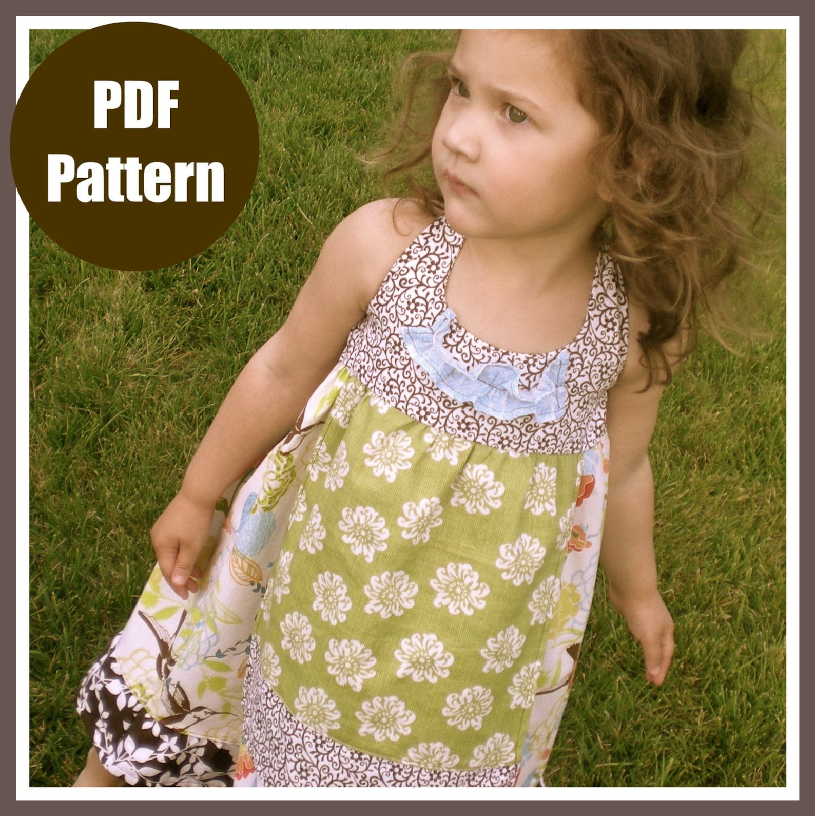 Girls Dress Pattern Apron Dress Pattern Sewing Patterns - Etsy
