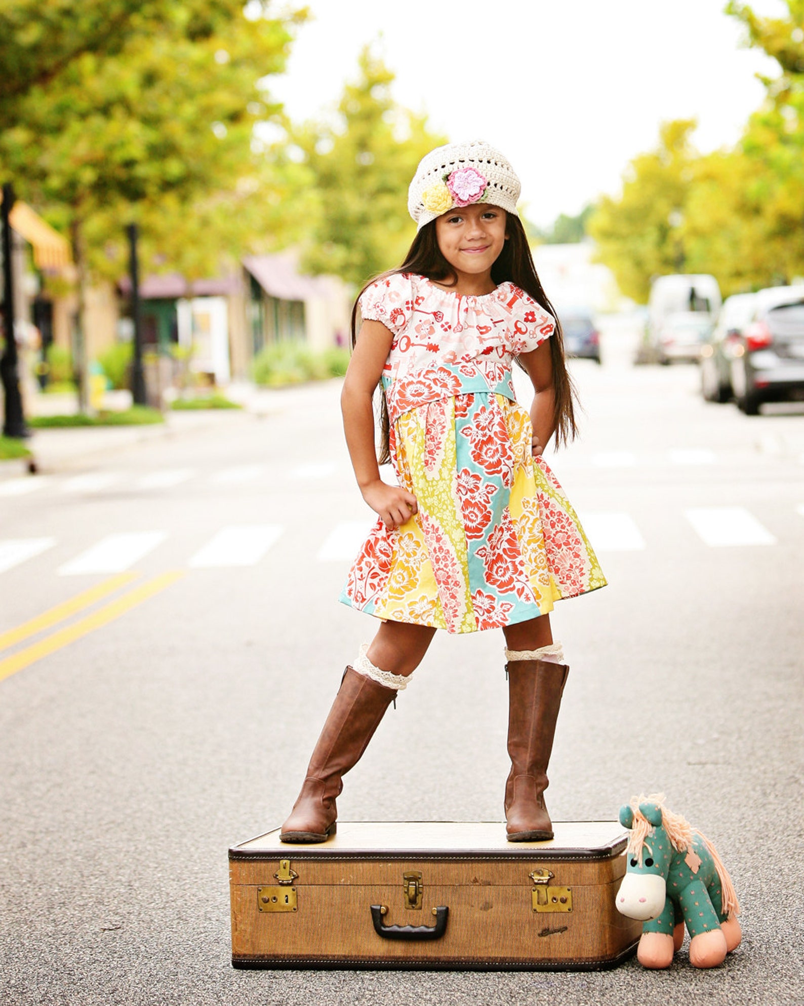 Girls Peasant Dress Pattern, Sewing Pattern PDF, Easy PDF Dress Pattern ...