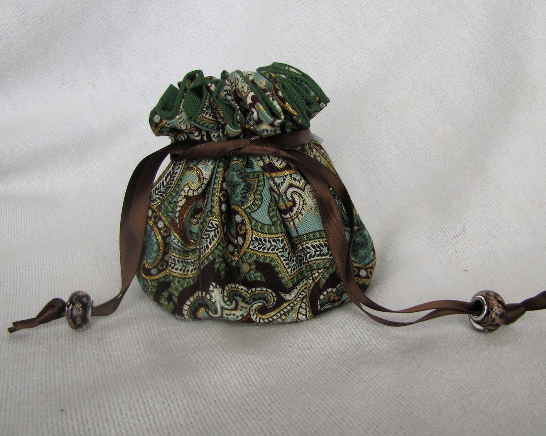 Travel Pouch - Medium Size - Drawstring Jewelry Bag - Jewelry Tote ...