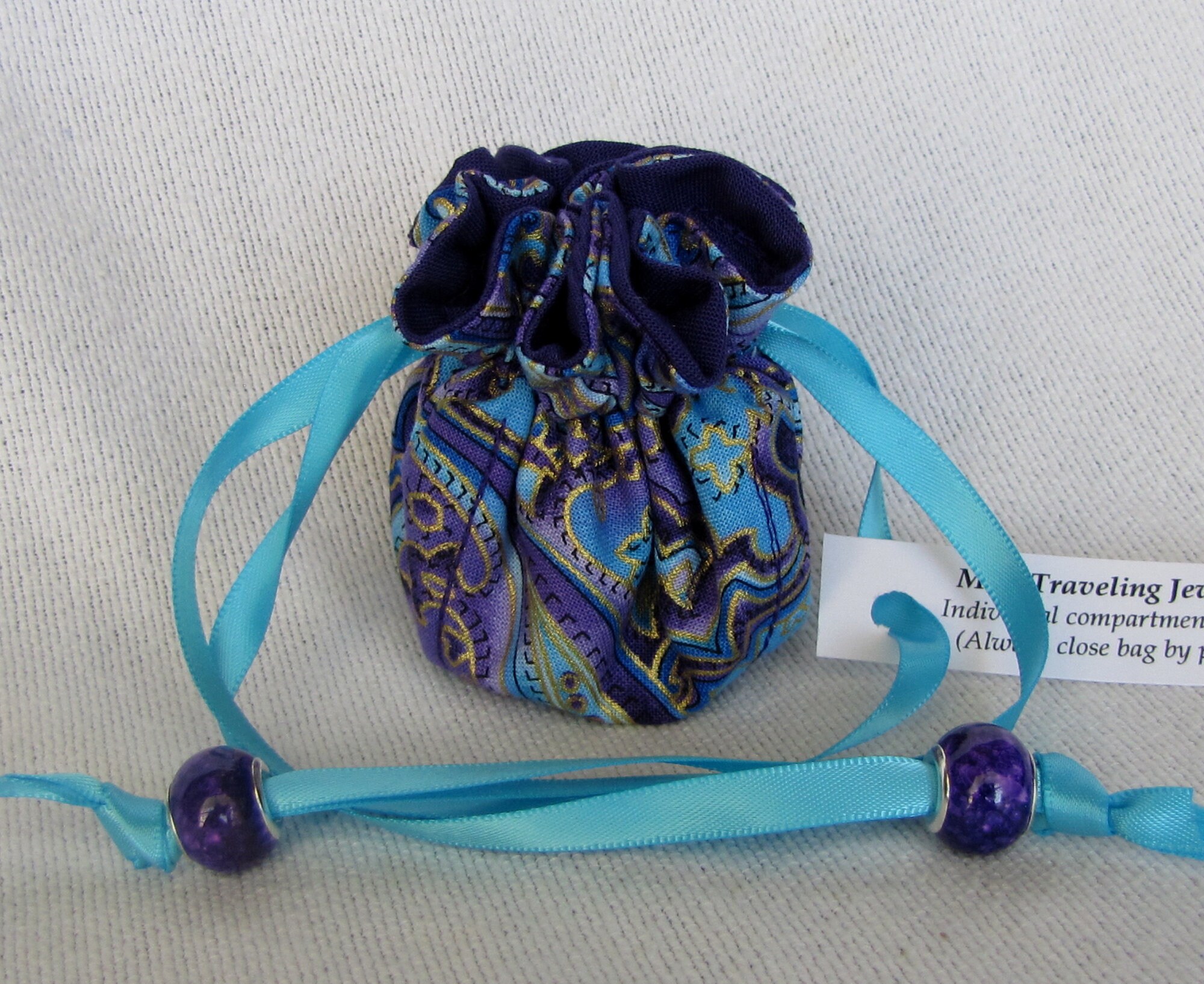 Traveling Jewelry Pouch - Mini Size - Jewelry Bag - Jewelry Tote ...