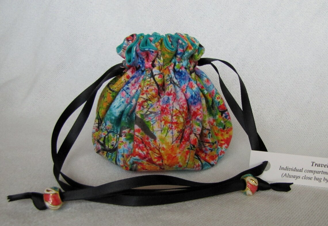 Jewelry Tote Medium Size Drawstring Jewelry Pouch | Etsy