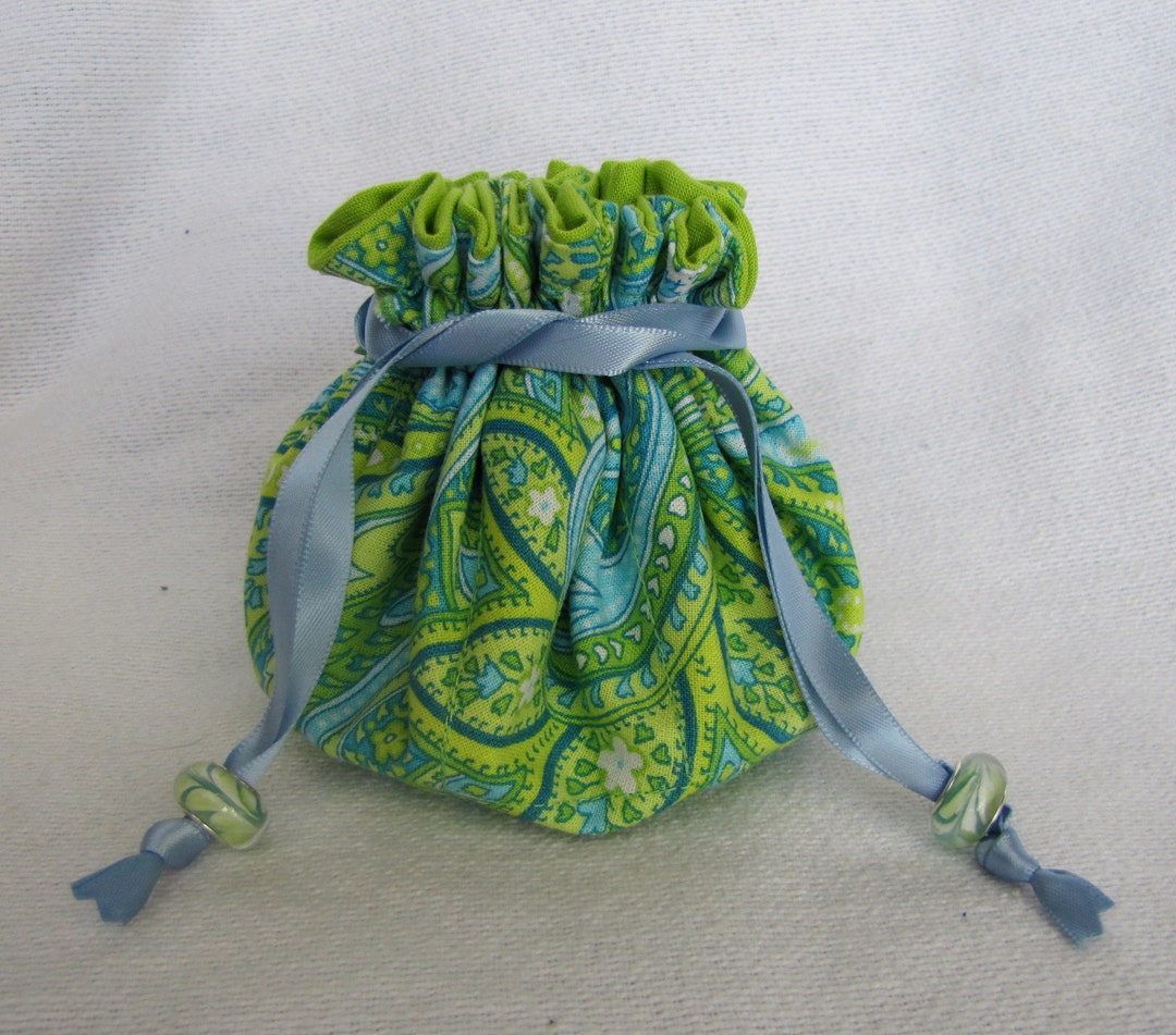 Jewelry Bag - Medium Size - Travel Pouch - Drawstring Jewelry Tote ...