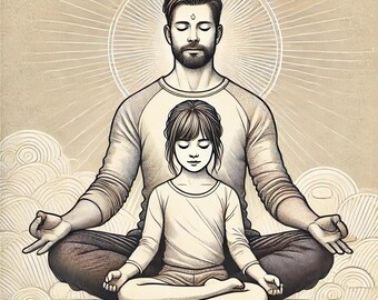 Printable Meditation Art for Parent and Child Calming Mindfulness ...