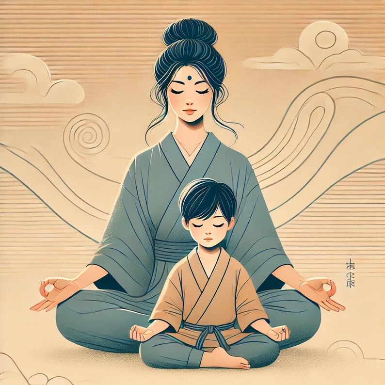 Printable Meditation Art for Parent and Child Calming Mindfulness ...