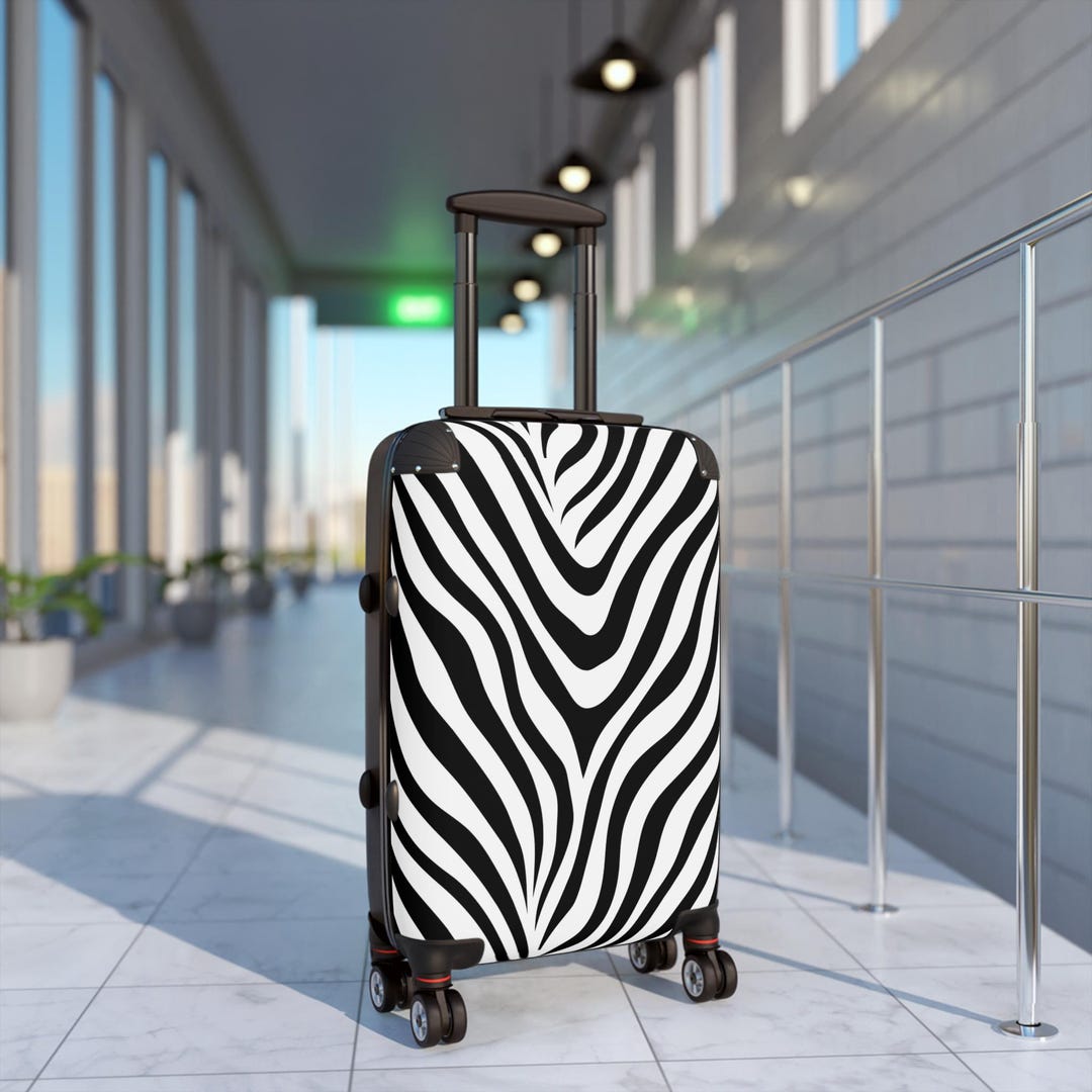 Suitcase, Zebra Design Travel Luggage, Animal Pattern Suitcase, Animal ...