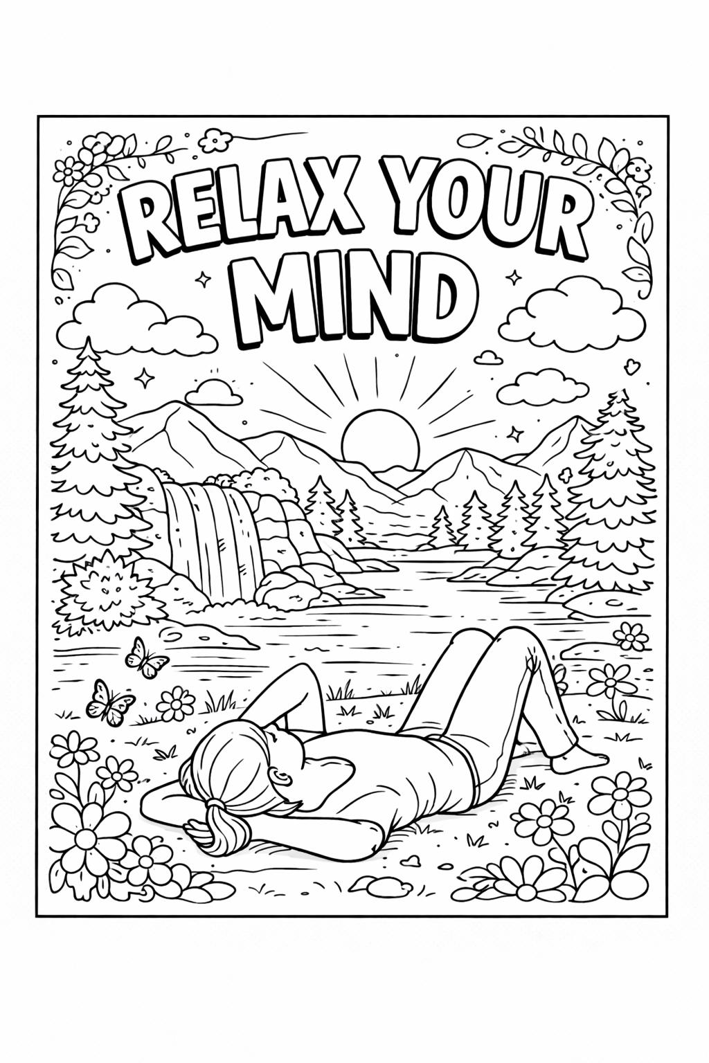 Self-care Coloring Page Set- Digital Download - Etsy