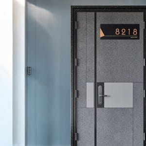 Personalized Acrylic Modern Door Plate - Custom Shop Sign With House ...