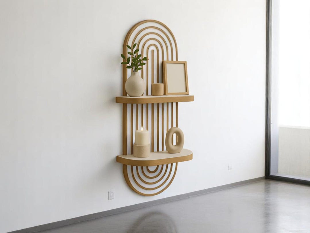 Handmade Decorative Wall Shelf – MDF Balcony & Home Decor Rack 70x30 Cm ...
