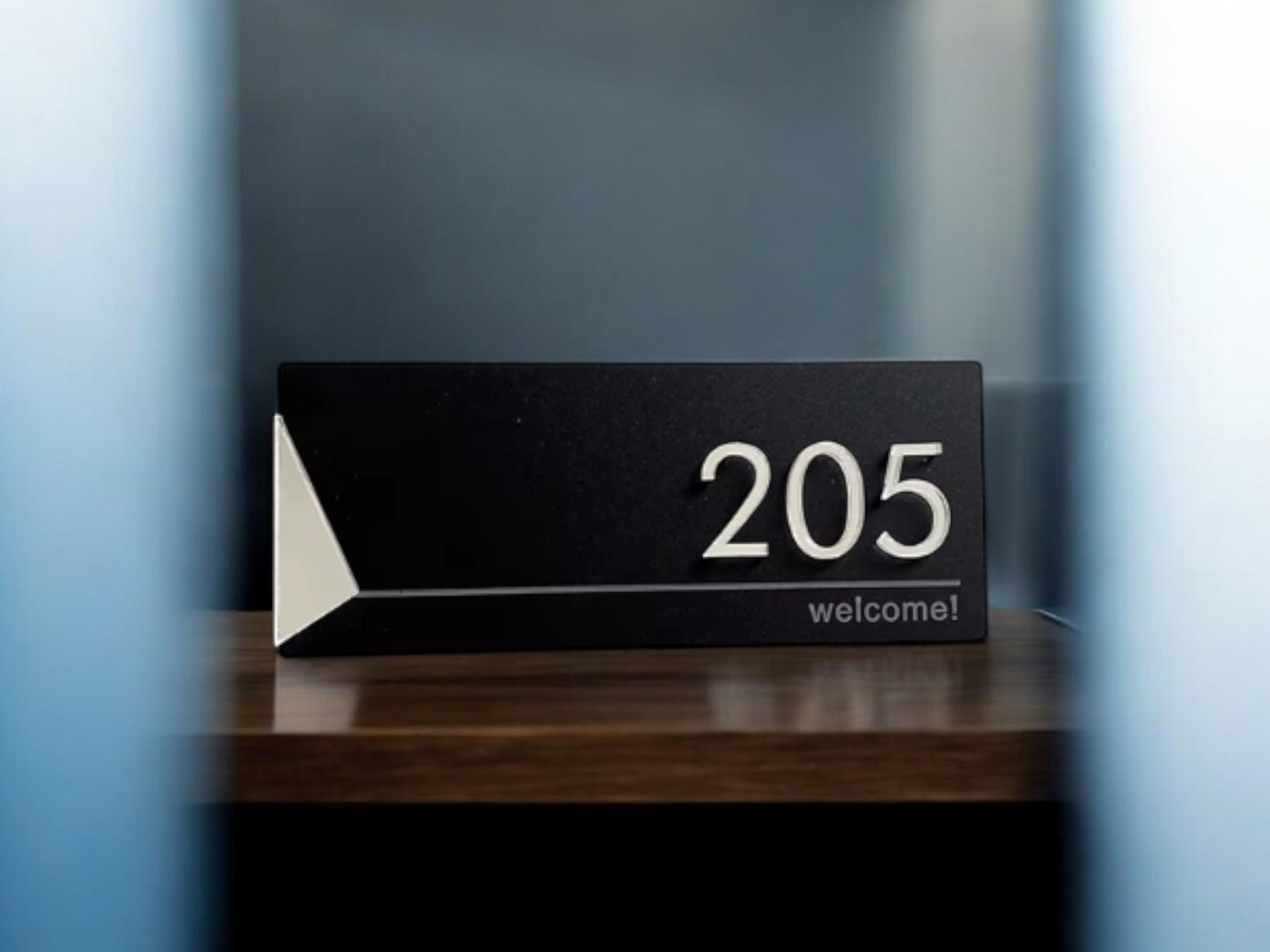 Personalized Acrylic Modern Door Plate - Custom Shop Sign With House ...