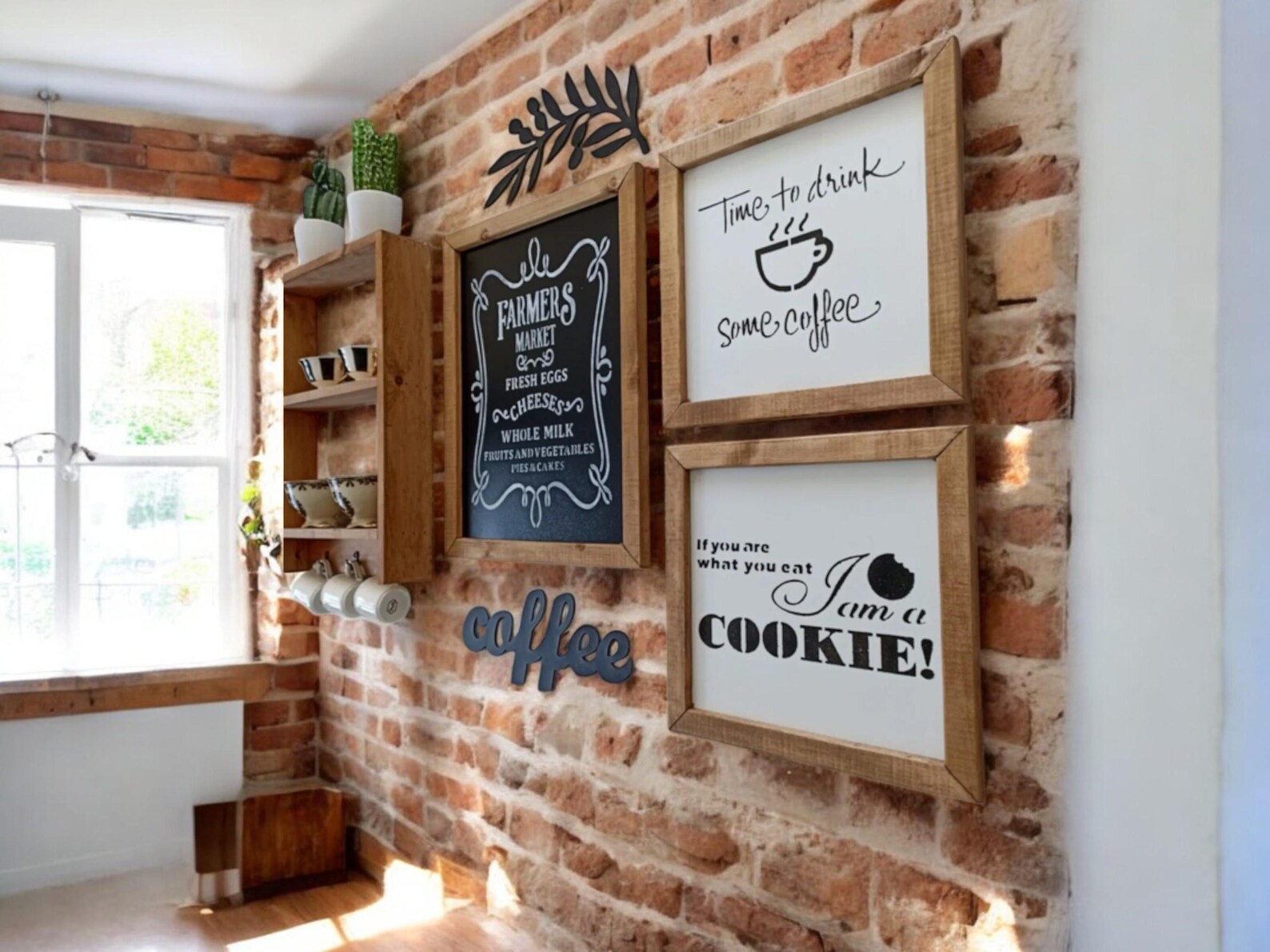 Handmade Real Wood Coffee Corner Sign – Rustic Kitchen Decor - Etsy