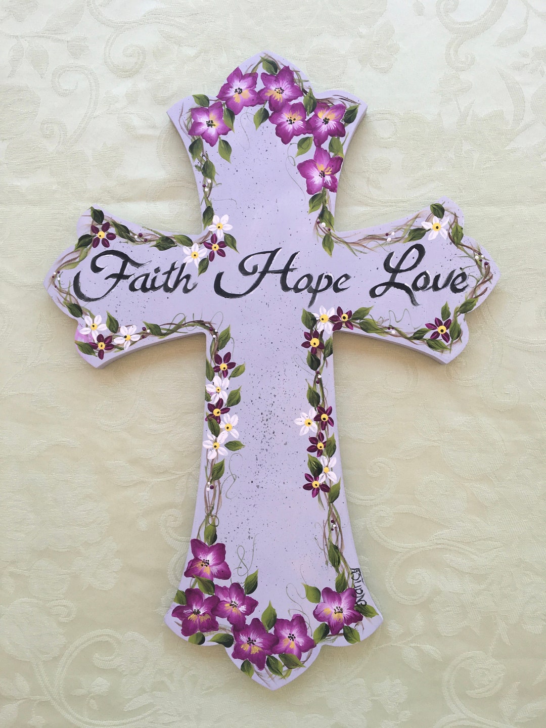 Faith Hope Love, Cross Pattern, Instant Download PDF File for One ...