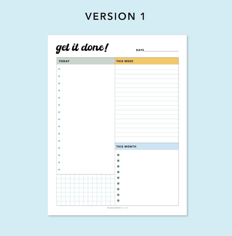 Printable to Do List, Homework Tracker, Teen Planner, College Student ...