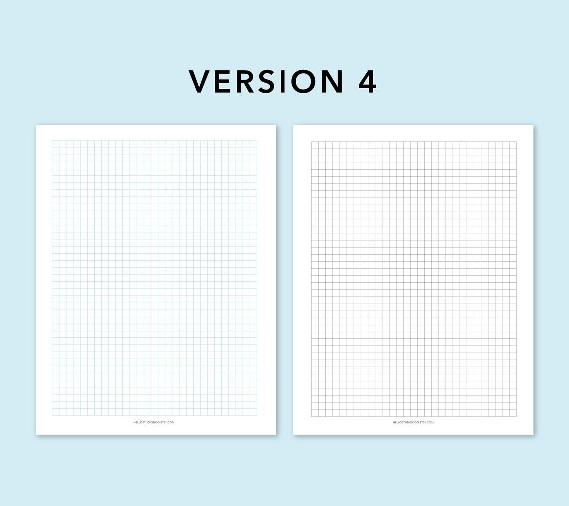 Printable Lined Grid Notebook Pages, Writing Paper, College Student ...