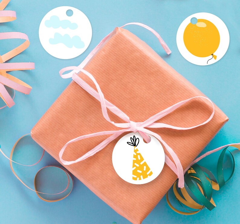 Printable Bunny Cupcake Topper, Birthday Decor, Gift Tags, Cake ...