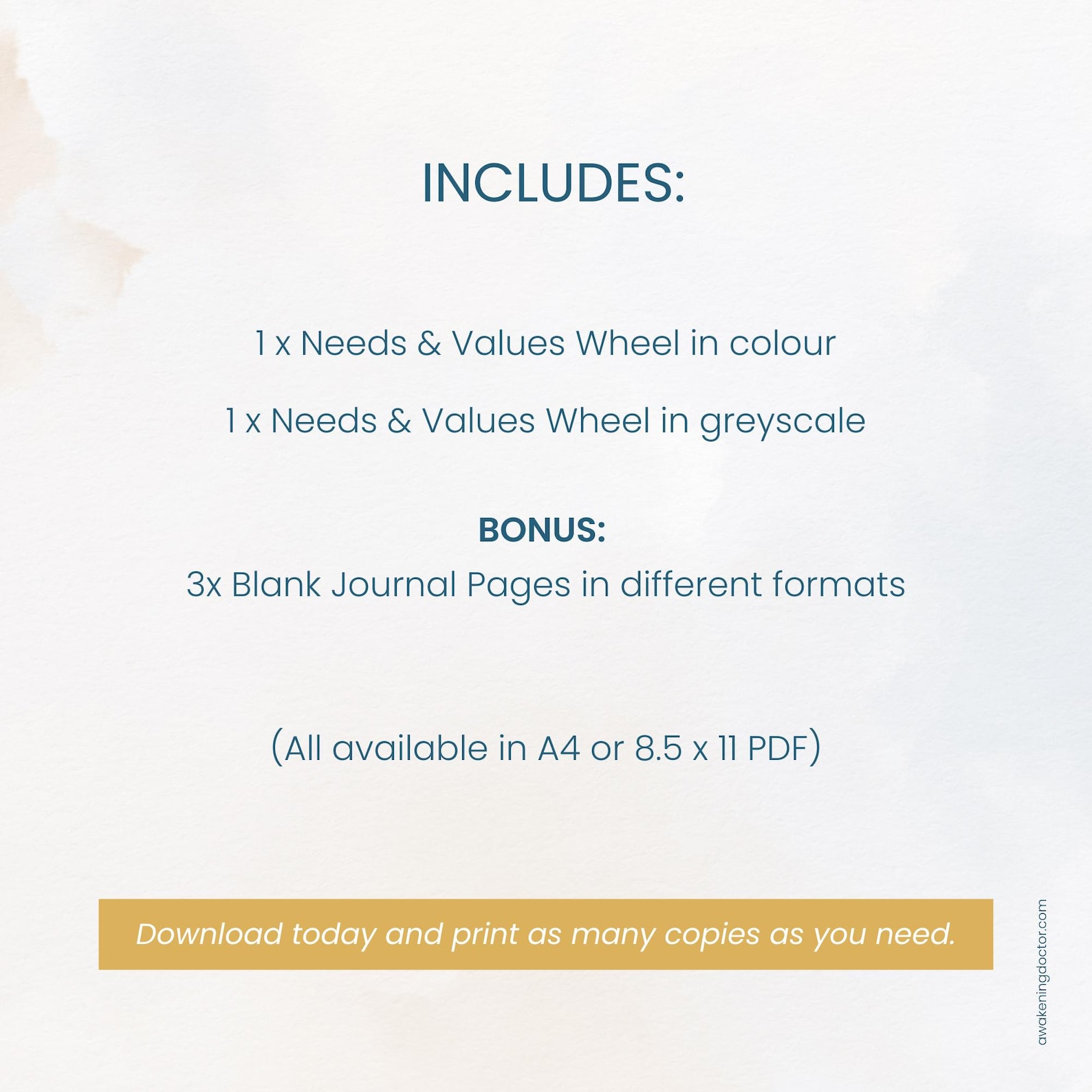 Needs and Values Wheel Emotions Wheel Digital Feelings Chart Printable ...