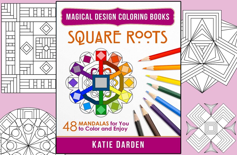 Square Roots Adult Coloring Book 48 Mandalas to Color & - Etsy UK