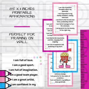 63 300+ Positive Affirmations for Kids, Daily Affirmations, Affirmation ...