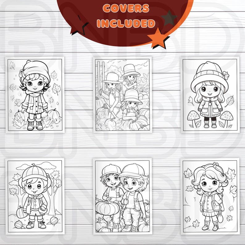 94 Cute Kids Autumn Coloring Pages, Boys and Girls Coloring Pages, Fall ...