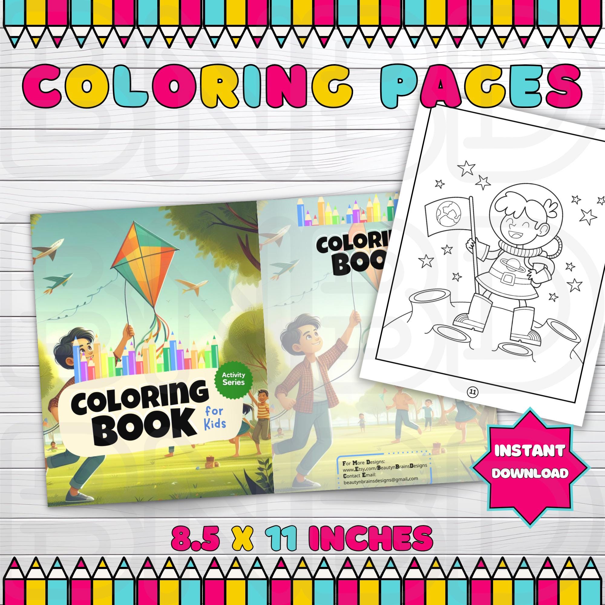 22 Activity {career} Themed Coloring Book, Kids Coloring Book ...