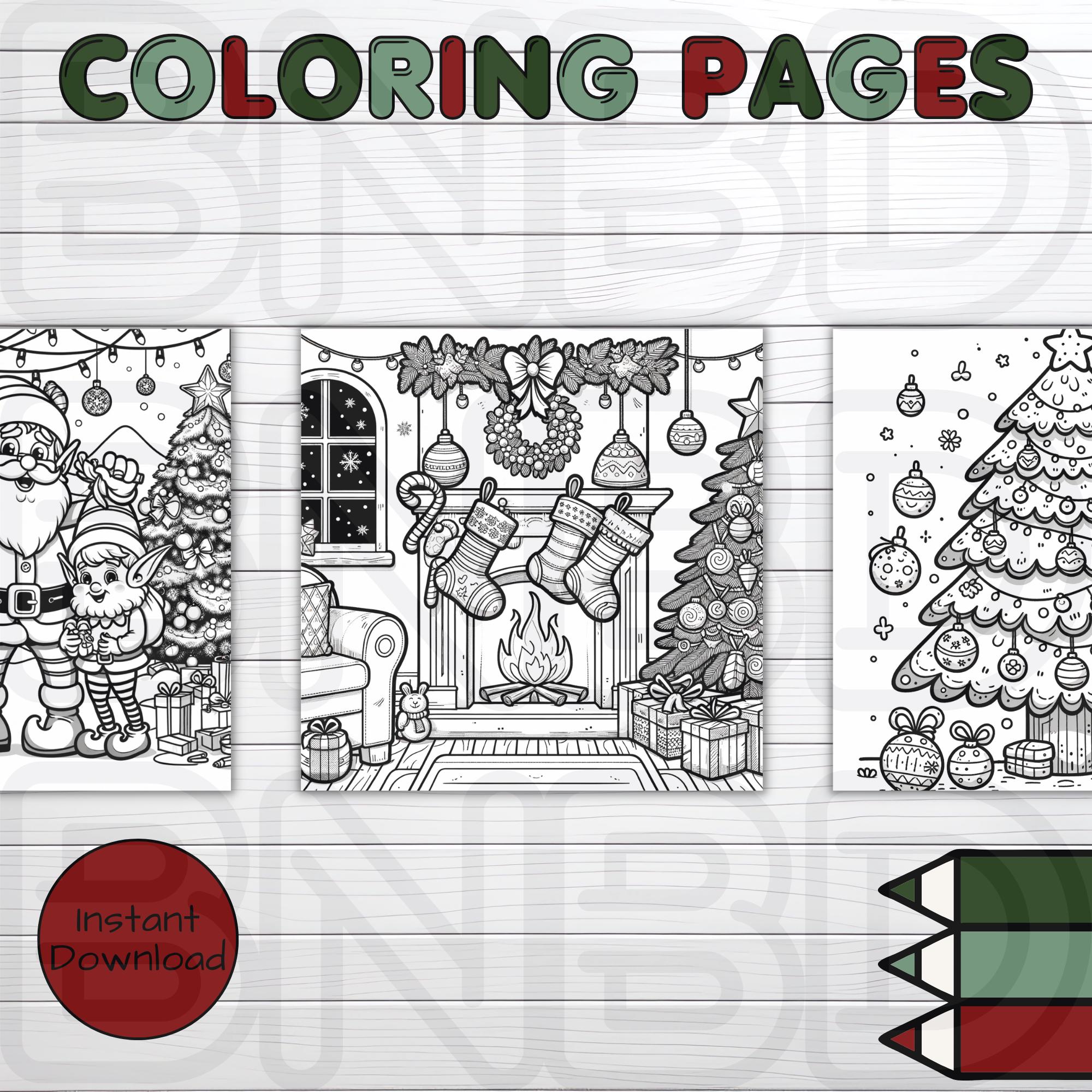 51 All About Christmas Coloring Pages 2nd Edition. 8.5X8.5 In. Square ...
