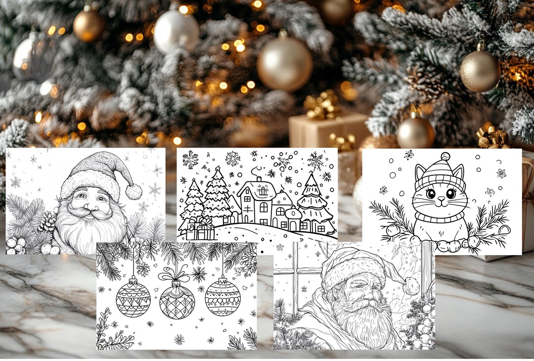 Coloring Christmas Cards, Coloring Cards, Christmas Activities ...