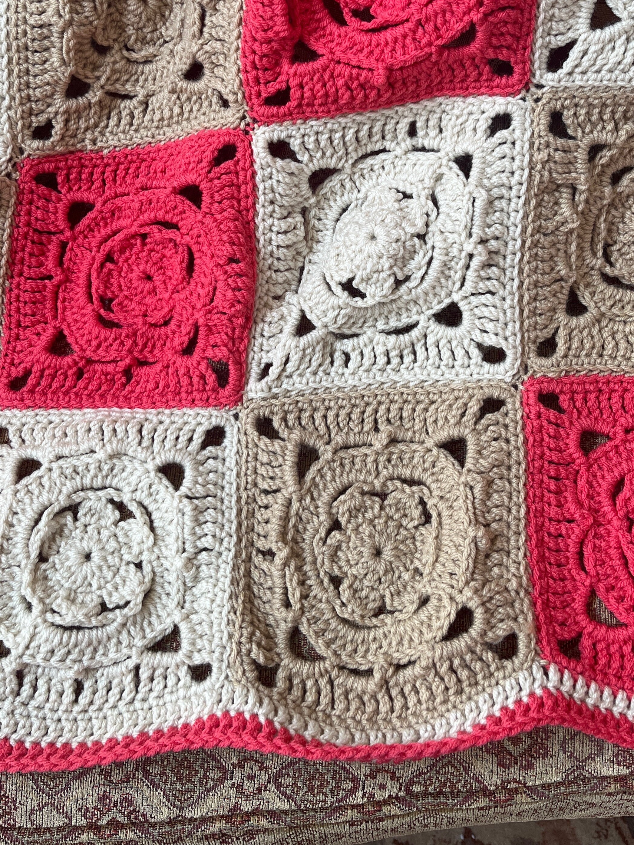 Crochet Granny Square Afghan - Etsy